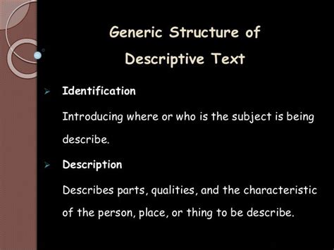 Descriptive Text