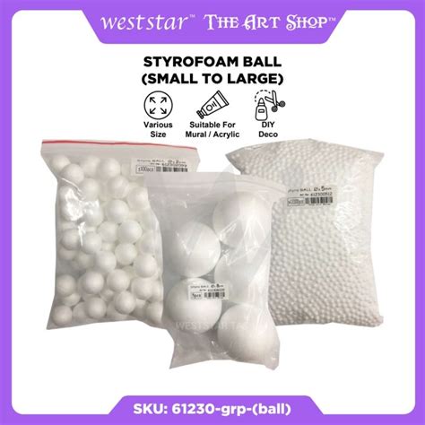Weststar Styrofoam Ball Sphere Shape Polystrene Ball 5mm To 25cm Foam