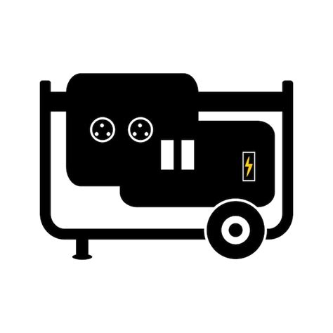 Premium Vector Electric Generator Icon
