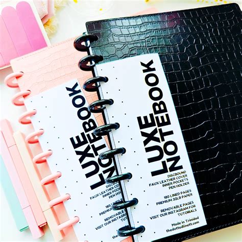 Luxe Discbound Notebook The Dotted Line