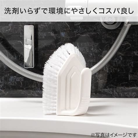 Rubber Coated Fiver Bath Brush Wh