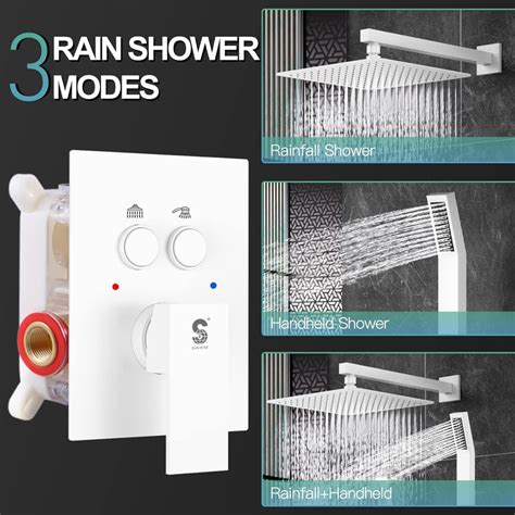 Shower Panel System Push Button 10 Inch Sr Sunrise