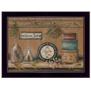 Treasures On The Shelf Ii 1 Black Framed Print Wall Art Bed Bath