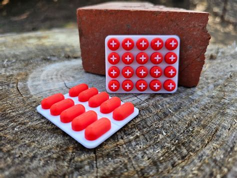 Toy Packet Of Pills Medication Doctor Toy Set Of 2 Addiction