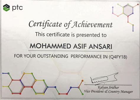 Happy To Receive Recognition For My Contributions Mohammed Asif