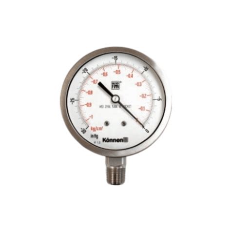 Manómetro Mgs18 Diam 100mm Cinf 12 Npt 02 Kgcm2