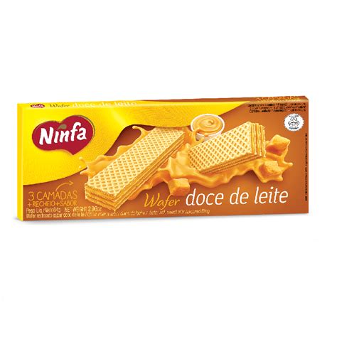 Biscoito Ninfa 84g Wafer Doce Leite Shimodinha Supermercado Shimodinha Supermercado