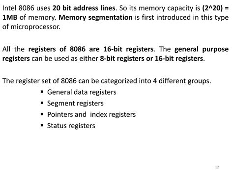 Pin Description And Register Organization Of 8086 Microprocessor Pptx