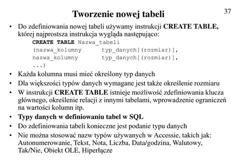 Ppt Podstawy Sql Powerpoint Presentation Free Download Id487480
