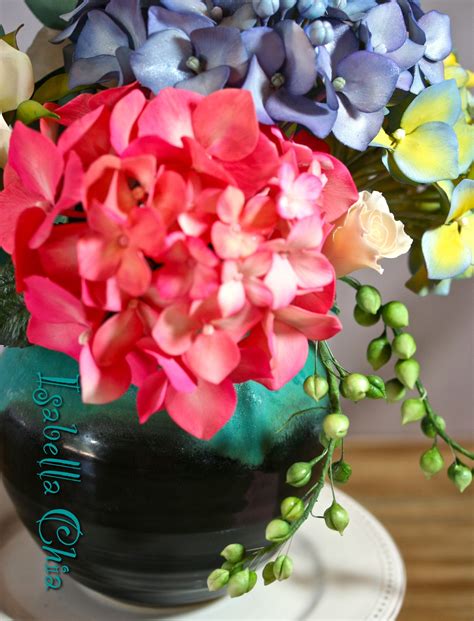 Gum Paste Hydrangeas Gum Paste Flowers Gum Paste Hydrangea Gum Paste