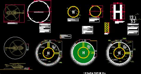 Heliport Design Conforms With Spanish Civil Aviation Regulations Dwg