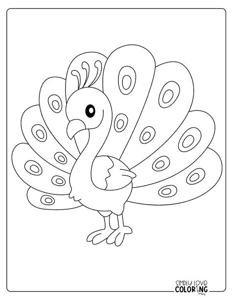 Peacock Coloring Pages Free Pdf Printables Simply Love Coloring