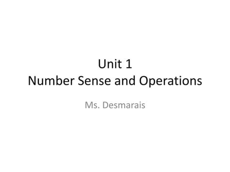 Whole Numbers And Integers Pptx