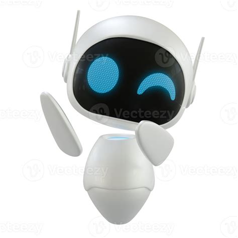 Personal Assistant Robot With A Wink Eye Gesture Mini Robot 3d Character 59939451 Png
