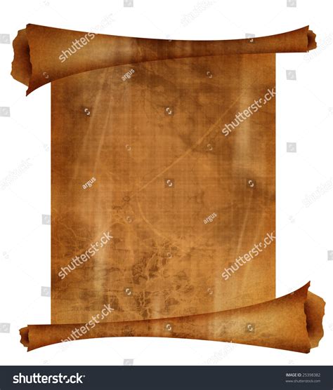 Old Paper Scroll On White Background Stock Illustration Shutterstock