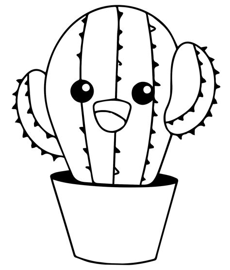 Раскраски Кактус Лучшая Фото Подборка