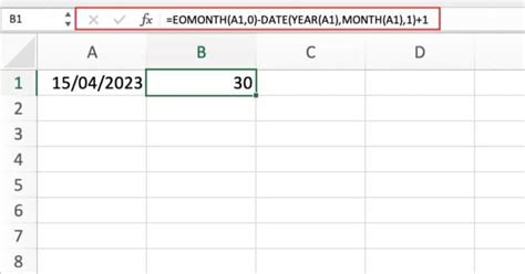 How To Get Total Days In Month In Excel Sheet Leveller