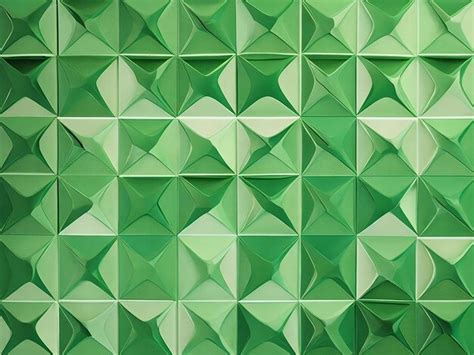 A Creative And Diverse Green Tiling Pattern Featuring A Range Of Shades