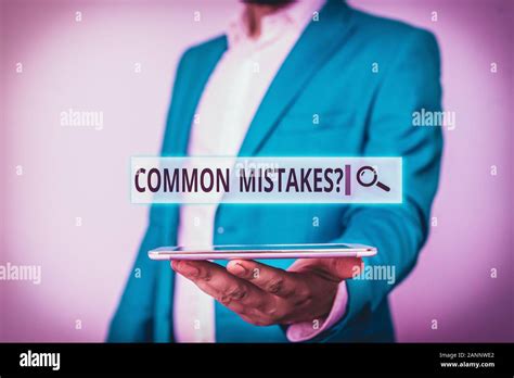 Conceptual Hand Writing Showing Common Mistakes Question Concept Meaning Repeat Act Or