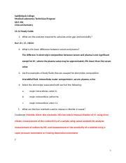 Ch 12 Study Guidesdocx Saddleback College Medical Laboratory