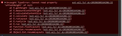Extjs Cannot Read Property Offsetheight Of Null For Extjs60 Stack Overflow