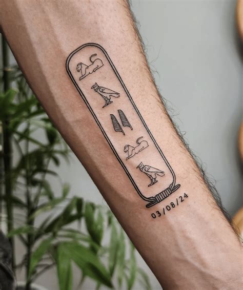 Egyptian Writing Tattoo