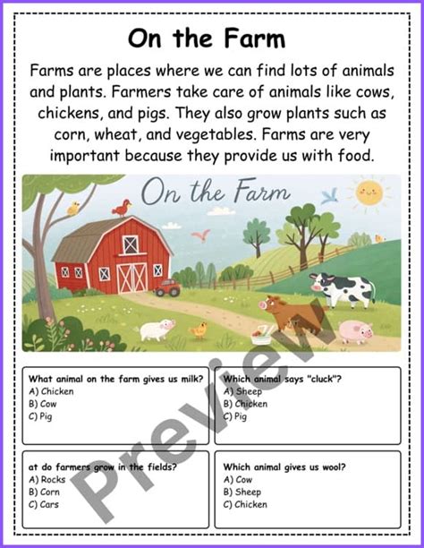 2nd Grade Reading Comprehension Passages And Questions Reading Fluency