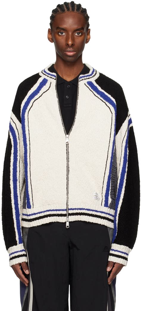 Ader Error Black And White Striped Sweater Ader Error