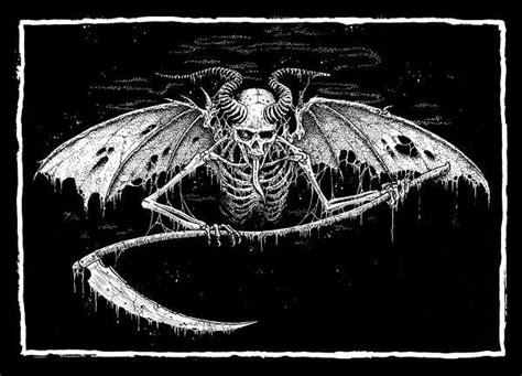 By Mark Riddick Skeleton Art Satanic Art Horror Art