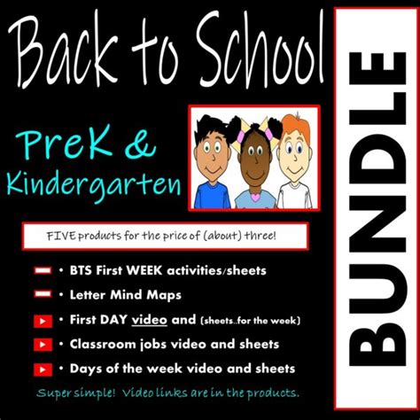 Back To School Prek K Bundle Made By Teachers