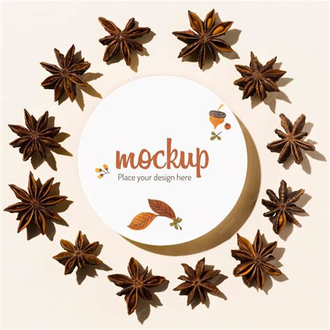 Premium Psd Autumn Pattern Mock Up Style