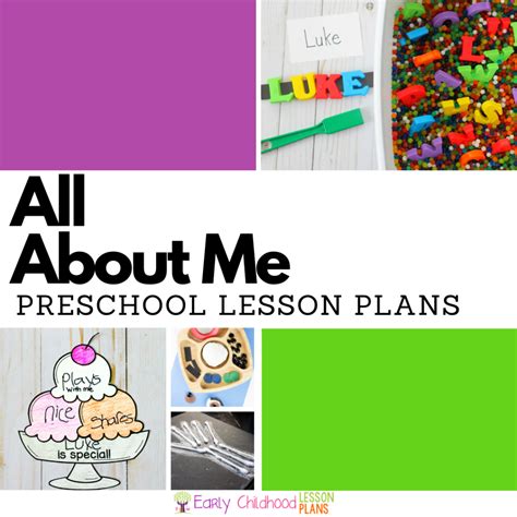 Printable All About Me Poster For A Preschool Theme Preschool
