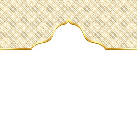 Golden Islamic Pattern Border 27156454 Png
