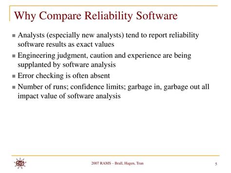 Ppt Reliability Block Diagram Modeling A Comparison Of Three Software Packages Powerpoint