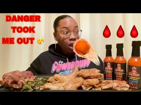 Trying @Bloveslife Smackalicious Hot Sauce- Pigsfeet MUKBANG #bloveslife #smackalicious # ...