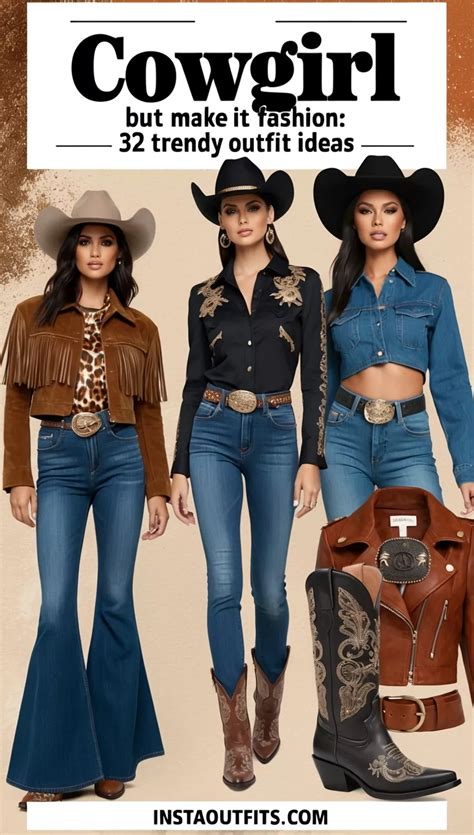Vintage Western Revival 32 Retro Cowgirl Looks Trendy Outfits