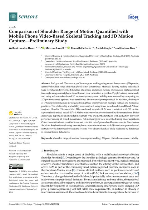 Pdf Comparison Of Shoulder Range Of Motion Quantified With Mobile
