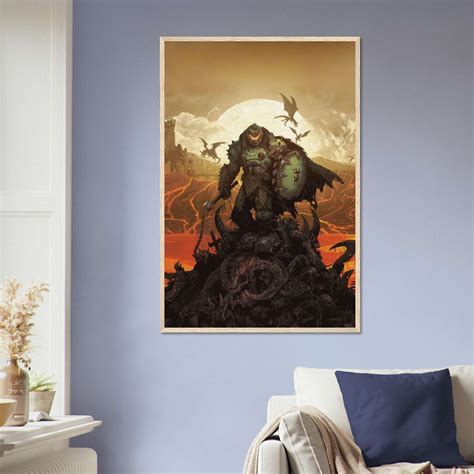 Doom The Dark Ages Game Poster Video Game Poster Doom Poster Full