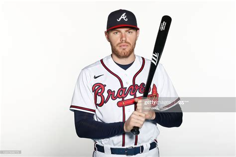 Freddie Freeman Of The Atlanta Braves Poses For A Photo During Photo