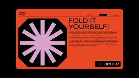 Clockfold Creative Clock Packaging On Behance