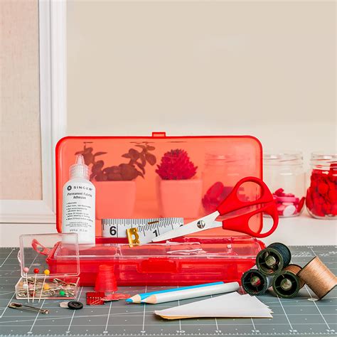 Singer Survival Sew Kit With Storage Case 64 Pcs Assorted Colors