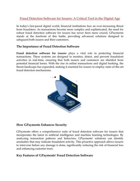 Ppt Fraud Detection Software For Issuers A Critical Tool In The