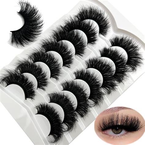 Alicrown Hair Fluffy Eyelashes Cat Eye Wispy Lashes With Clear Band Thick Volume