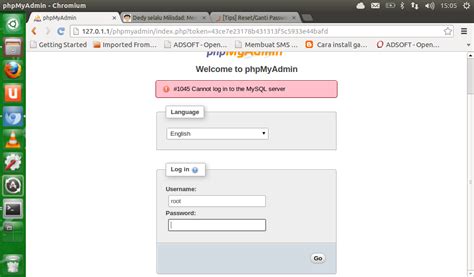 Reset Password Root Mysql Server
