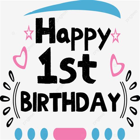 Happy 1st Birthday Logo