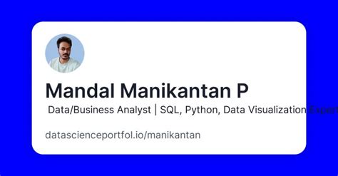 Mandal Manikantan On Linkedin Mandal Manikantan P Databusiness