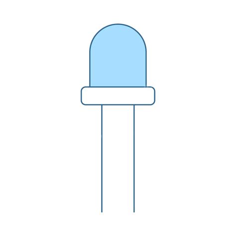 Led Diode Vector Hd Images Light Emitting Diode Icon Isolated Led Led