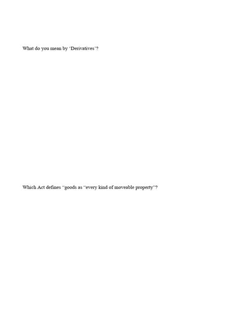 Mcq Chapter 5 Derivatives Pdf