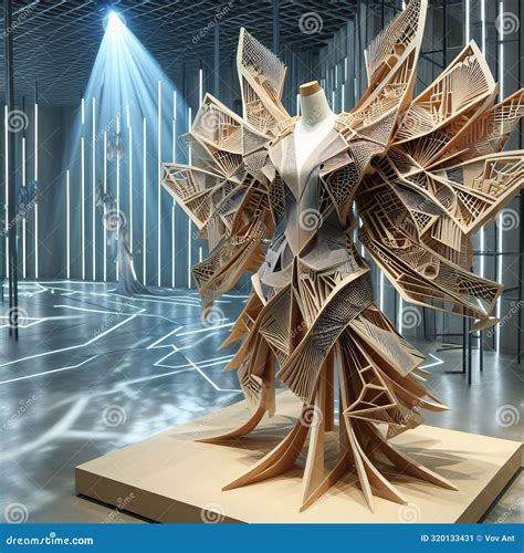 46 20 Fashion Design In The Style Of Deconstructivism Stock Image