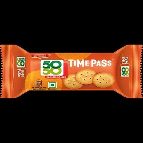 Baked Biscuits Britannia 50 50 Time Pass Biscuts Packaging Type
